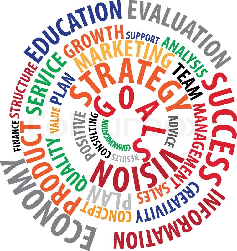 Vector Illustration Of Business Words ... | Stock vector | Colourbox