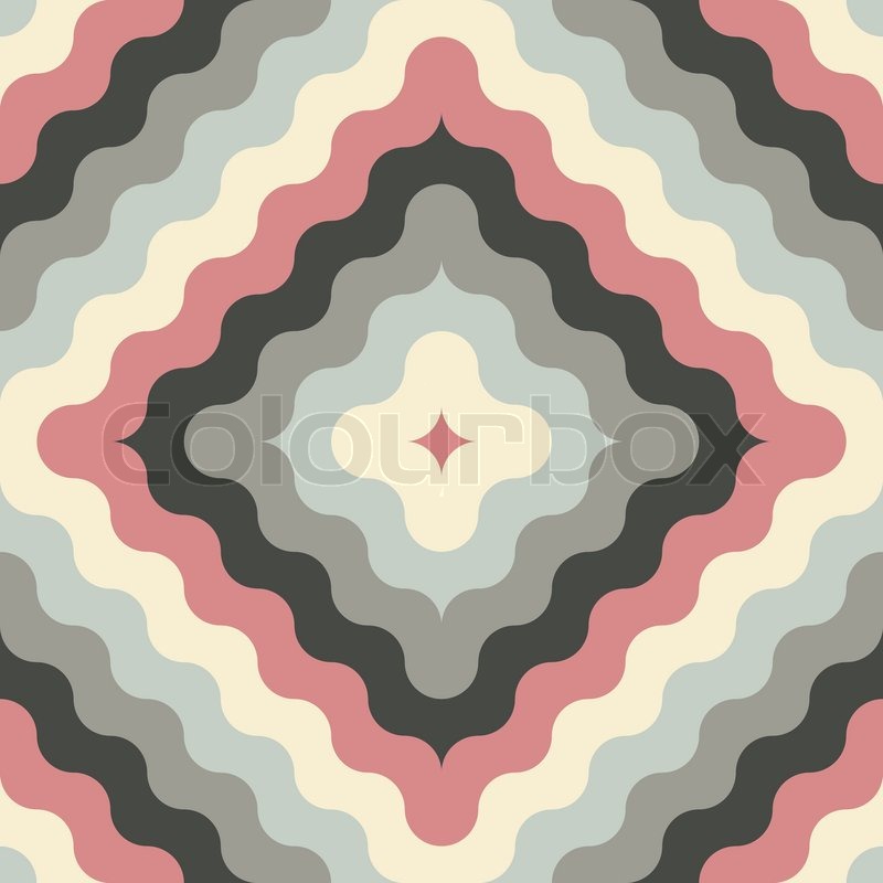 Abstract Retro Geometric Seamless Stock Vector Colourbox