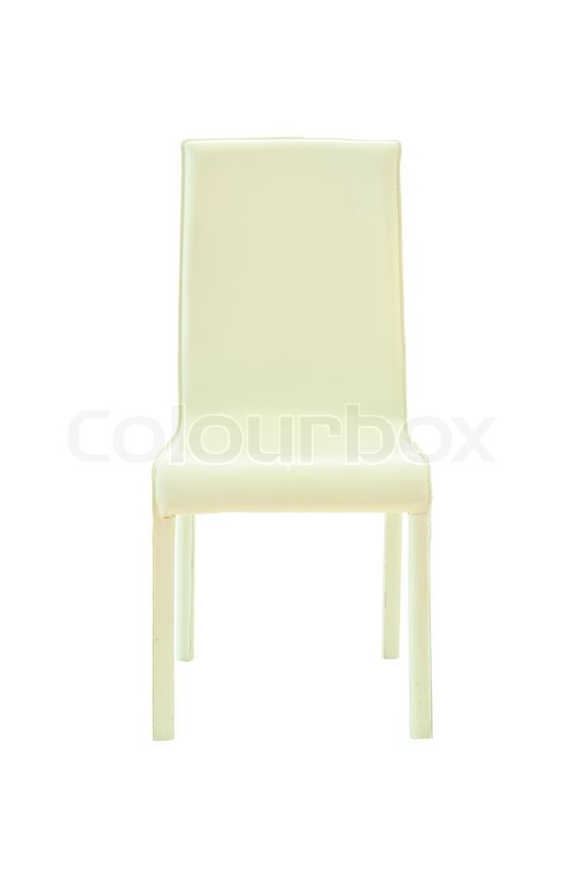 Weißer Stuhl isoliert | Stock Bild | Colourbox