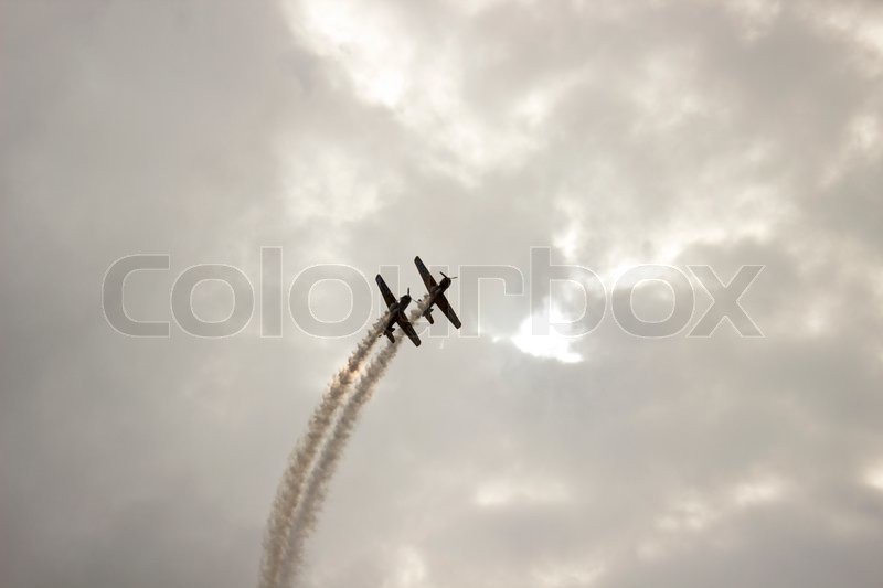 Two fly | Stock Photo | Colourbox