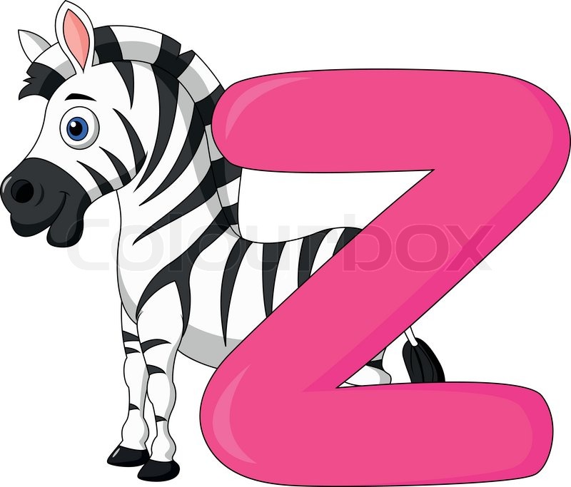 Vector illustration of Alphabet Z with ... | Stock vector | Colourbox