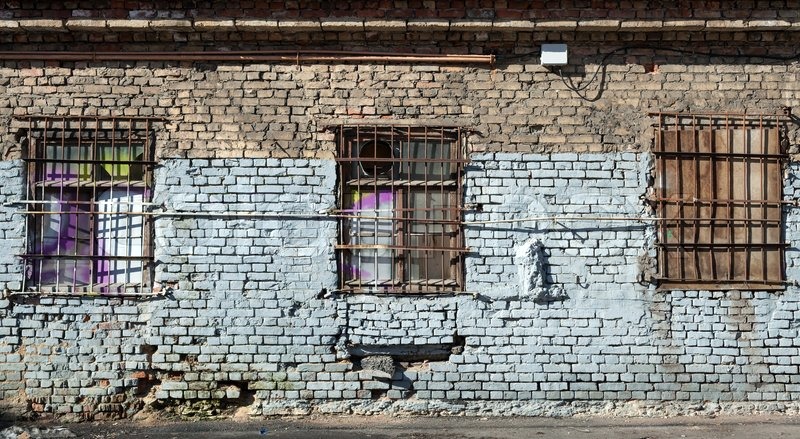 Old abandoned building wall texture ... | Stock image | Colourbox