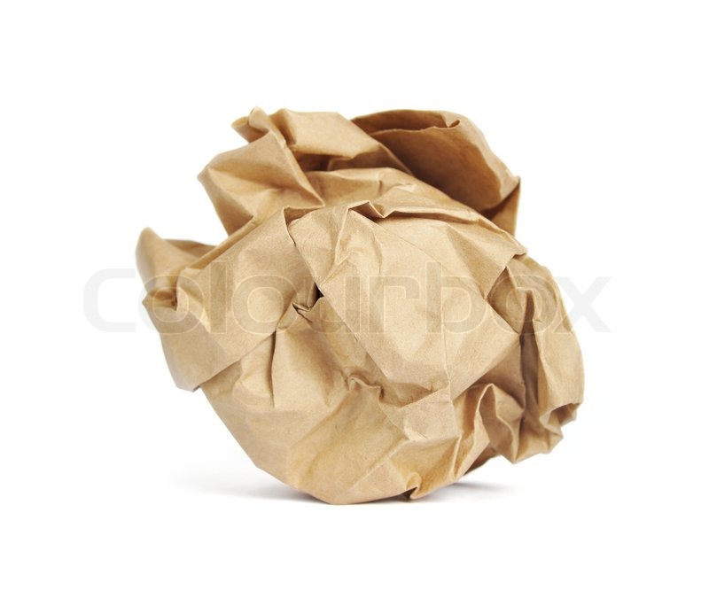 Crumpled Ball Of Paper