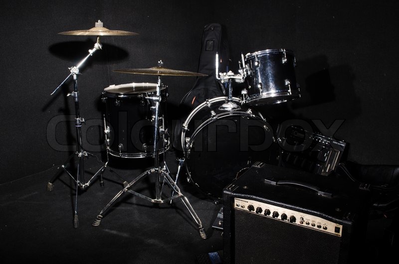 Set of musical instruments during ... | Stock image | Colourbox