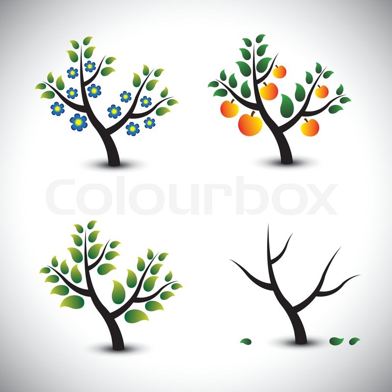 Abstrakt Baum im Frühling , Sommer, ... | Stock-Vektor | Colourbox