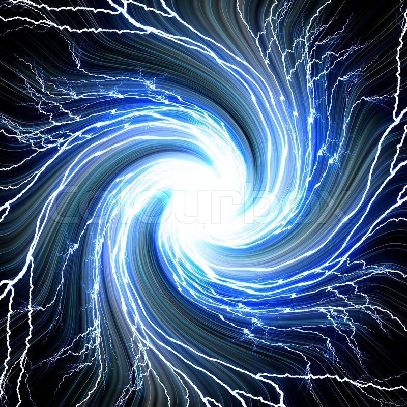 Digitale backgroundElectric Blitz auf ... | Stock Bild | Colourbox