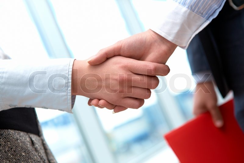 Handshaking | Stock image | Colourbox
