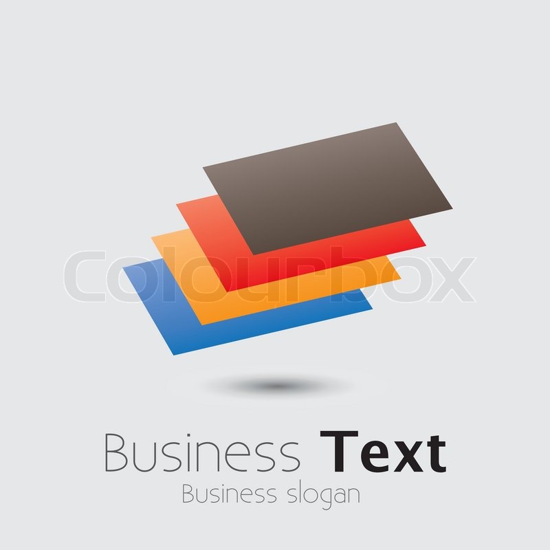 Colorful Office documents or paper ... | Stock vector | Colourbox