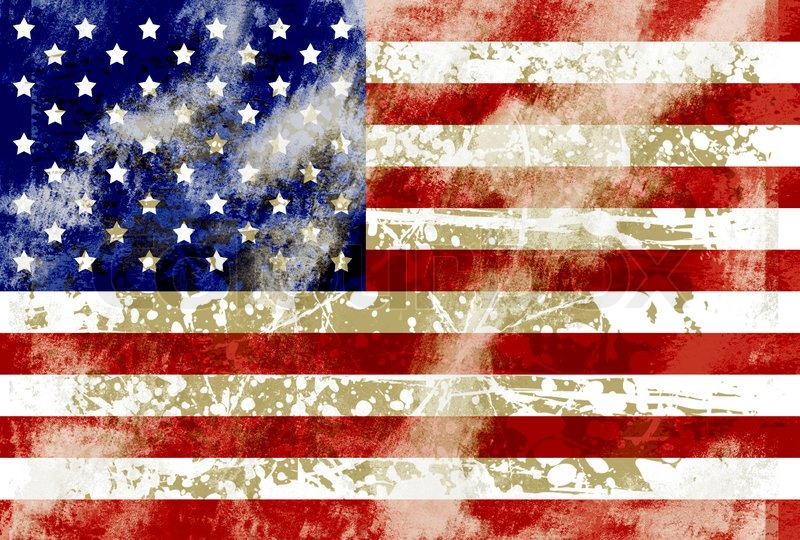 Grunge of america 4th july texture ... | Stock image | Colourbox