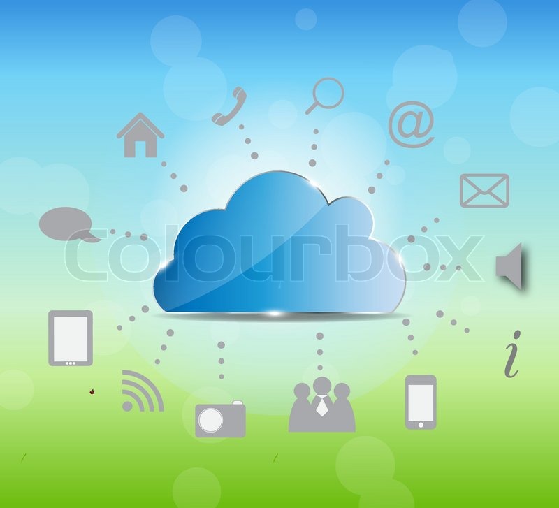 Cloud Computing Vektor-Illustration ... | Stock-Vektor | Colourbox