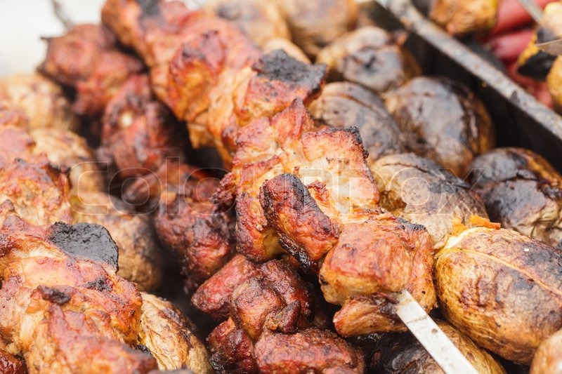 Shashlik closeup | Stock image | Colourbox