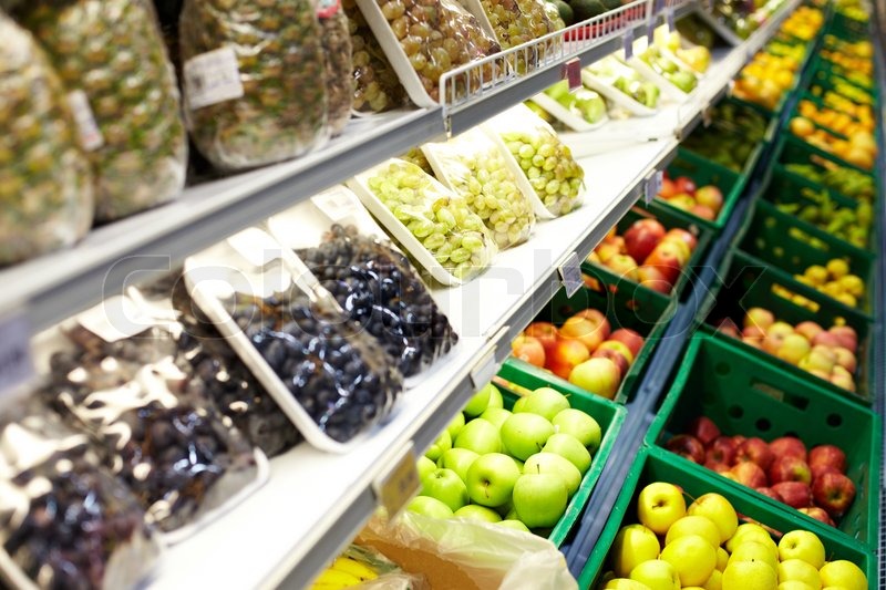 Obst im Supermarkt | Stock Bild | Colourbox