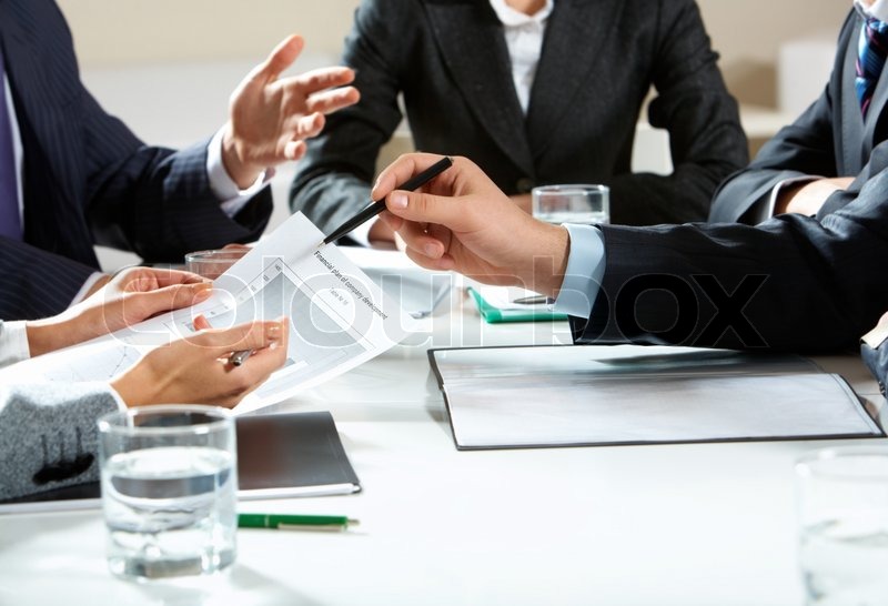 Diskussion | Stock Bild | Colourbox