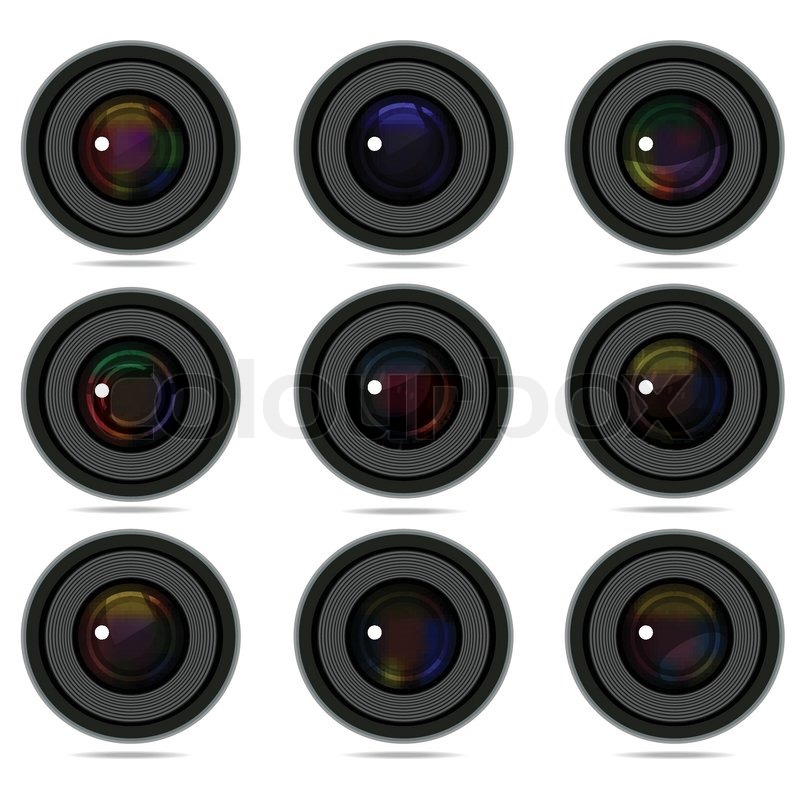"A camera lens vector illustration ... | Stock vector | Colourbox
