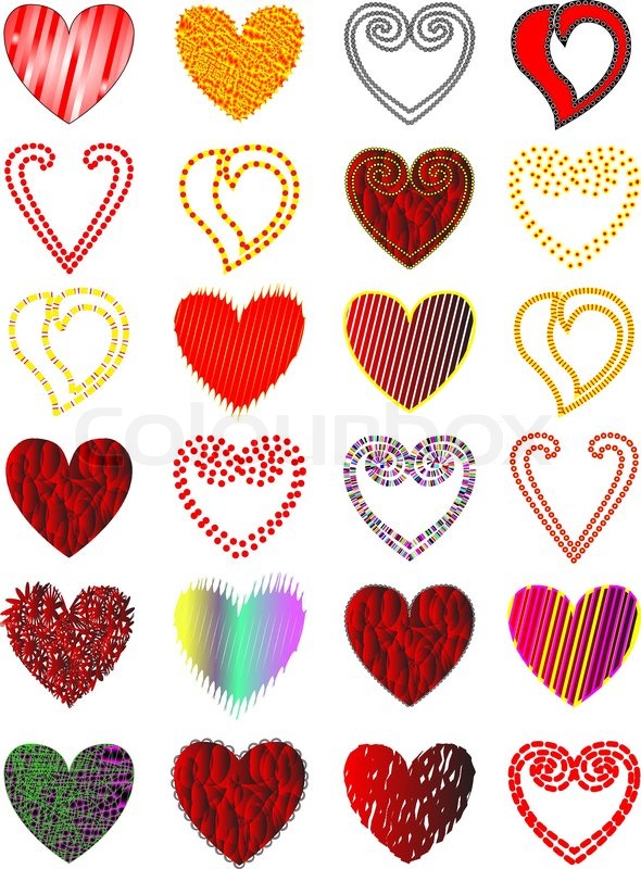 Heart vector | Stock vector | Colourbox