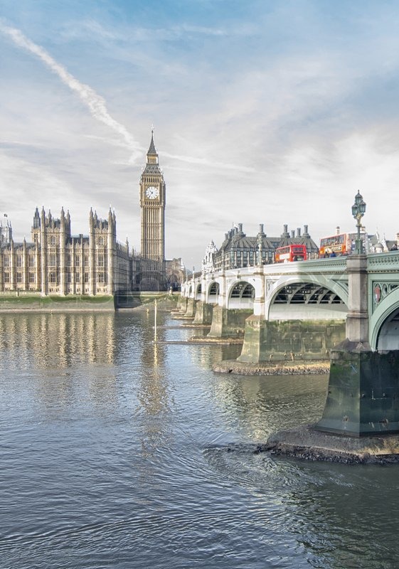 London Schöne Weitwinkel-Ansicht der ... | Stock Bild | Colourbox