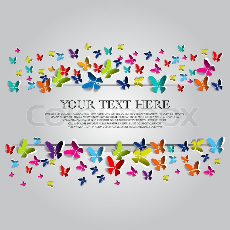 Greeting card banner with colorful ... | Stock vector | Colourbox