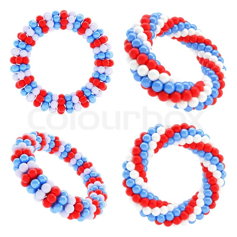 Set of four round circle ring frames ... | Stock image | Colourbox