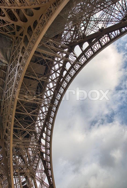 Powerful Structure of Eiffel Tower in ... | Stock image | Colourbox
