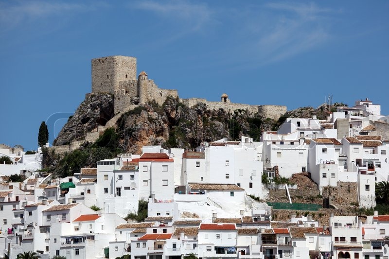 Ancient moorish castle in Andalusian ... | Stock image | Colourbox