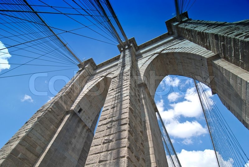 Brooklyn Bridge Architecture, New York ... | Stock image | Colourbox
