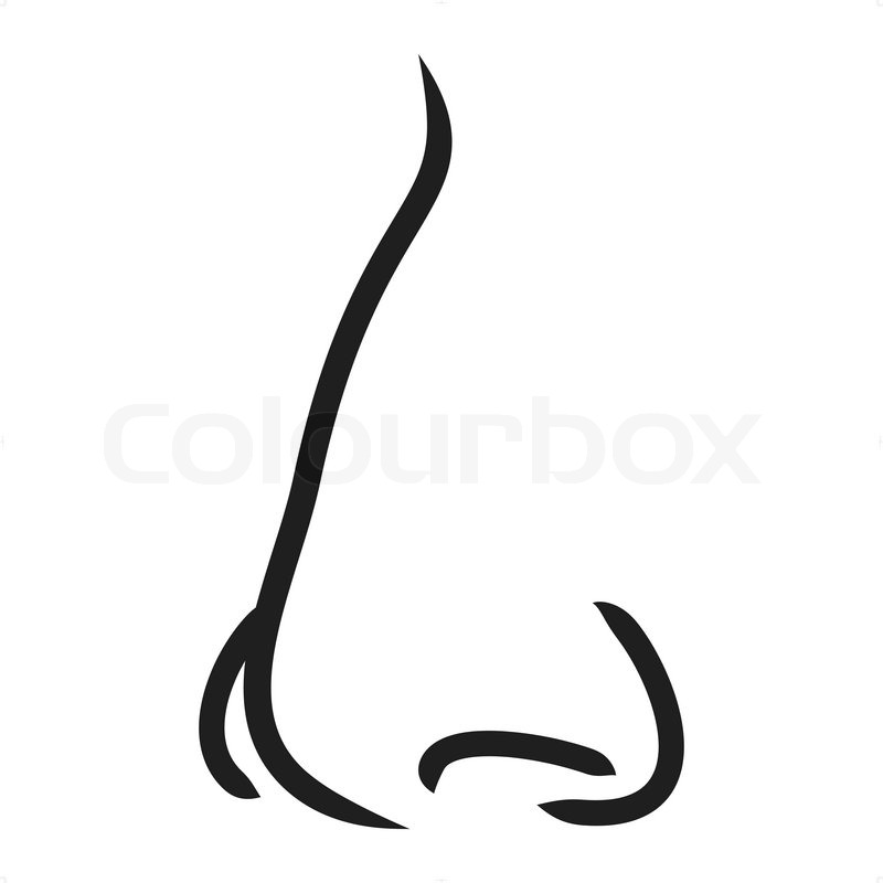 Nose - vector illustration | Stock vector | Colourbox