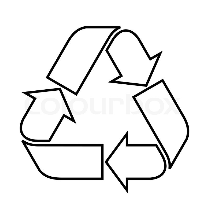 Universal recycling symbol | Stock vector | Colourbox