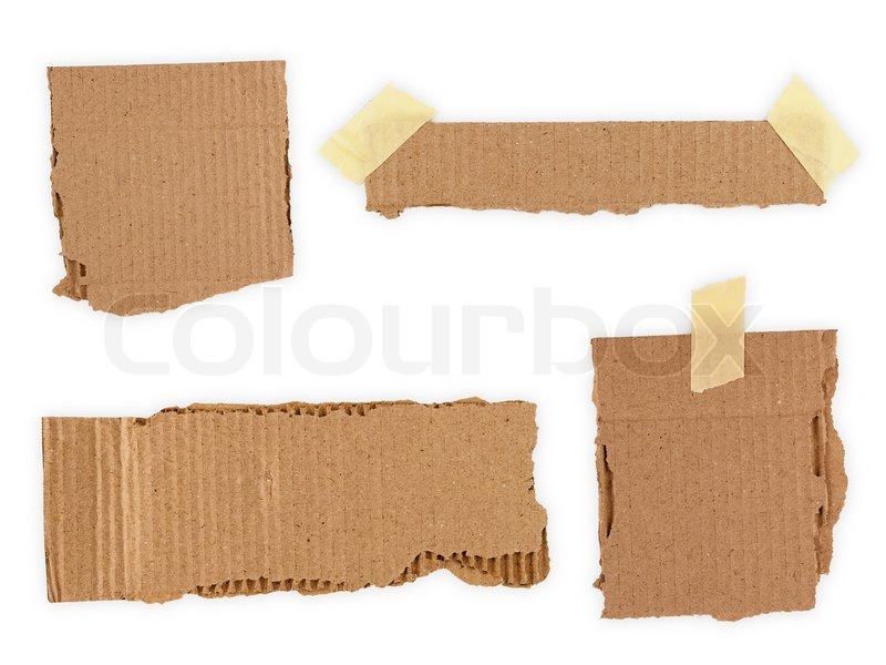 Collection of a cardboard pieces ... | Stock image | Colourbox