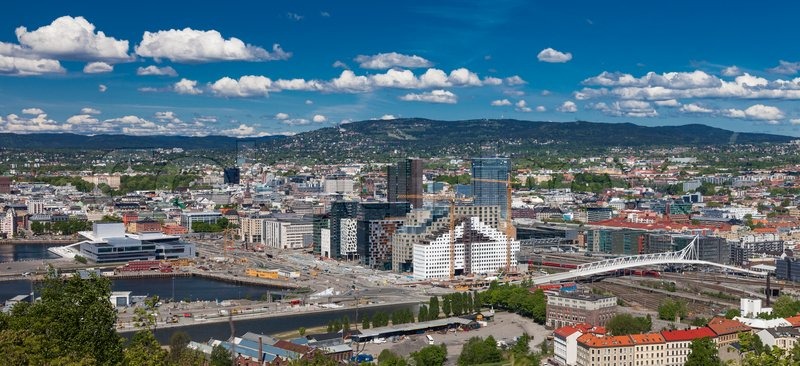 Oslo, Centrum, Bjørvika Norway | Stock image | Colourbox