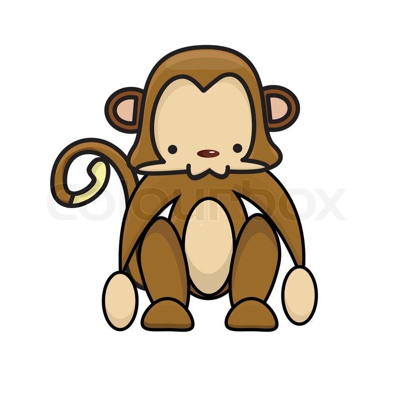 Affe-cartoon | Stock-Vektor | Colourbox