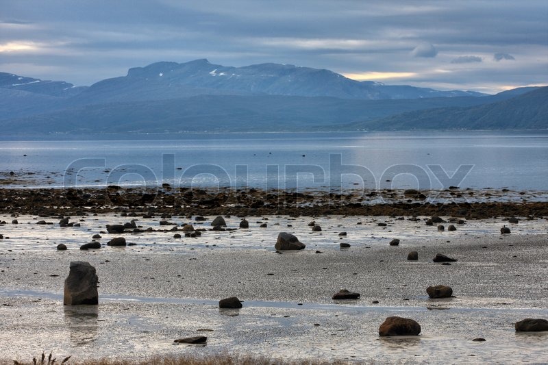 Low-tide at fjord, norway | Stock image | Colourbox