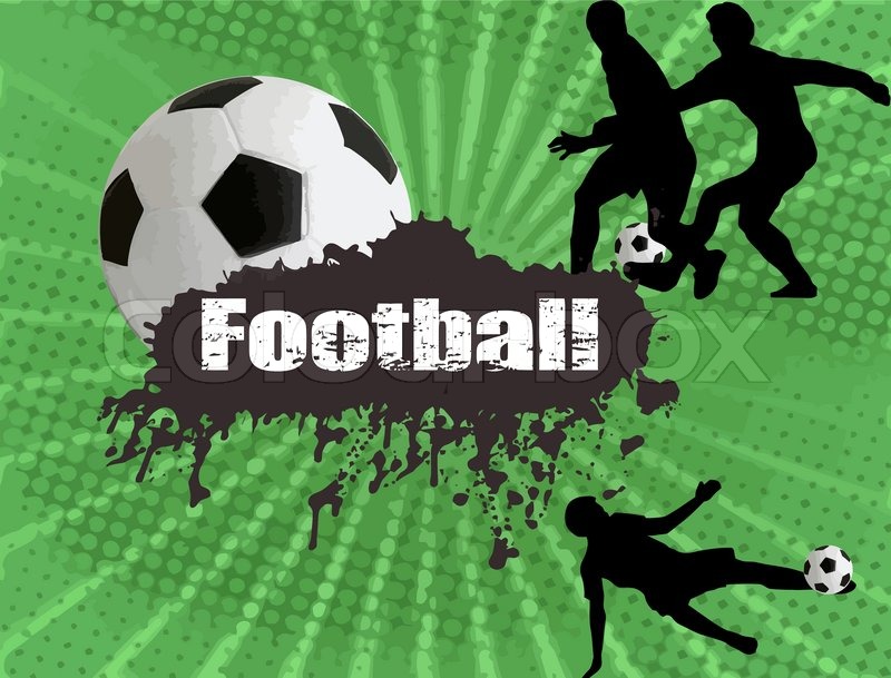 Fodbold plakat | Stock vektor | Colourbox