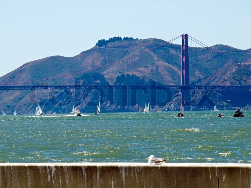 Golden Gate Bridge as Seen from Pier 39 ... | Stock image | Colourbox