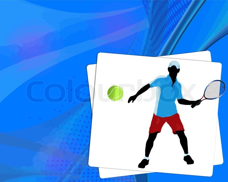 Tennis background, vector illustration | Stock vector | Colourbox