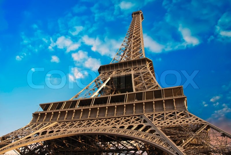 Wallpapers Eiffelturm Paris Wolken