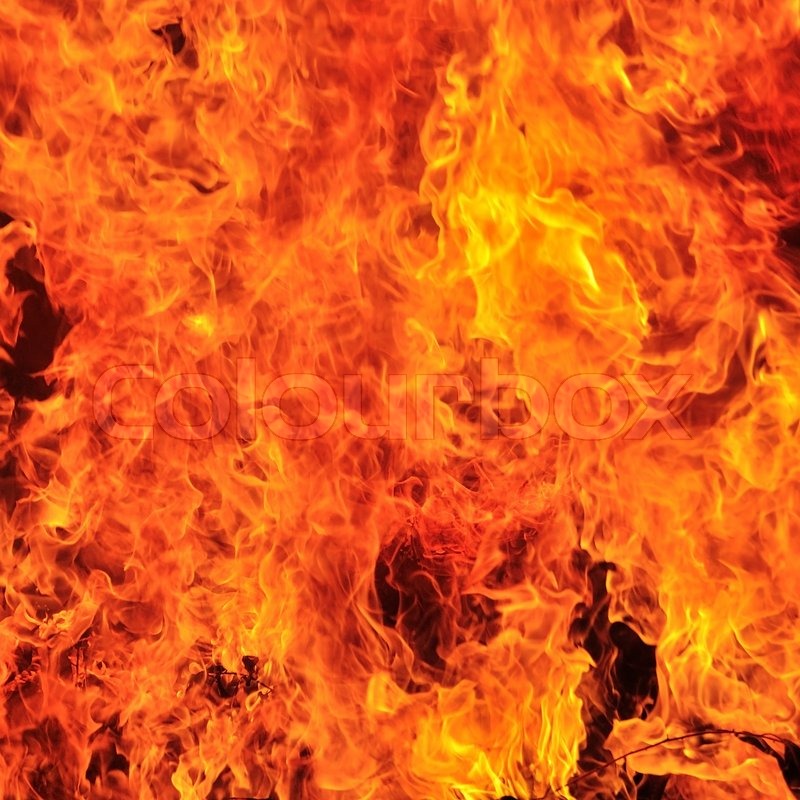 Brennendes Feuer | Stock Bild | Colourbox