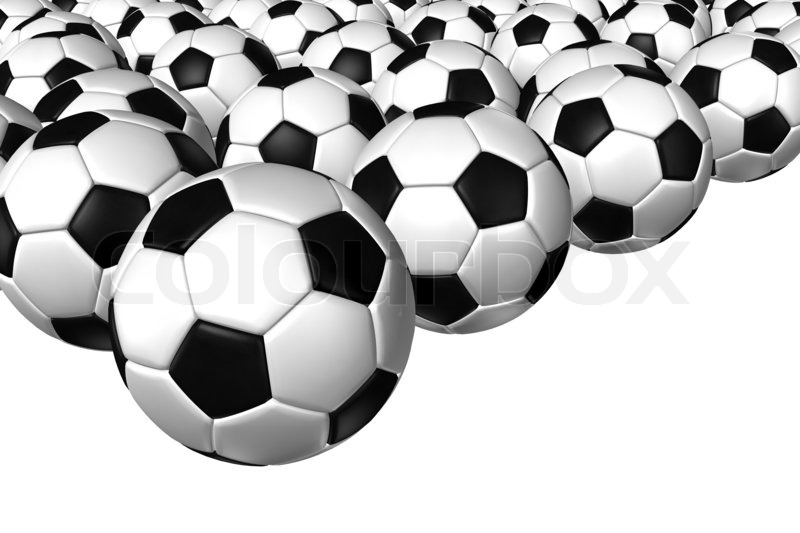 3d rendering af en fodbold ballLeather ... | Stock foto | Colourbox