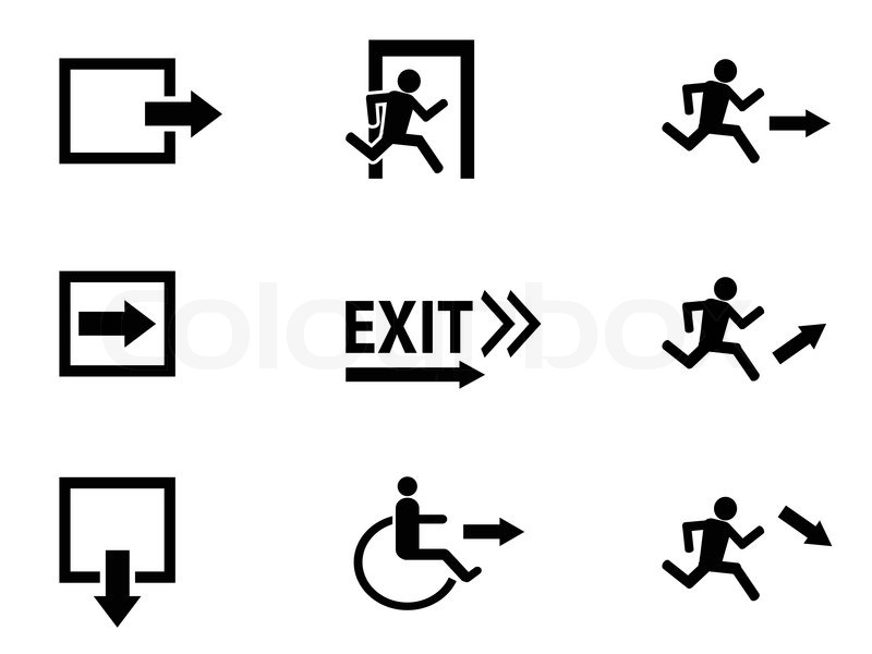 Verlassen icon | Stock-Vektor | Colourbox