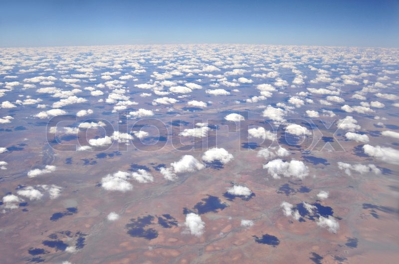 Aerial view of the earth and cloud | Stock image | Colourbox