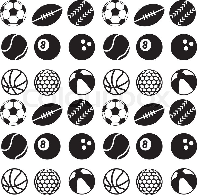 Seamless ball pattern | Stock vector | Colourbox
