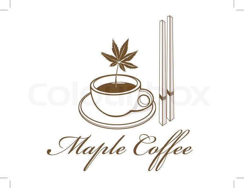 Maple Coffee Icon Logo | Stock Vector | Colourbox