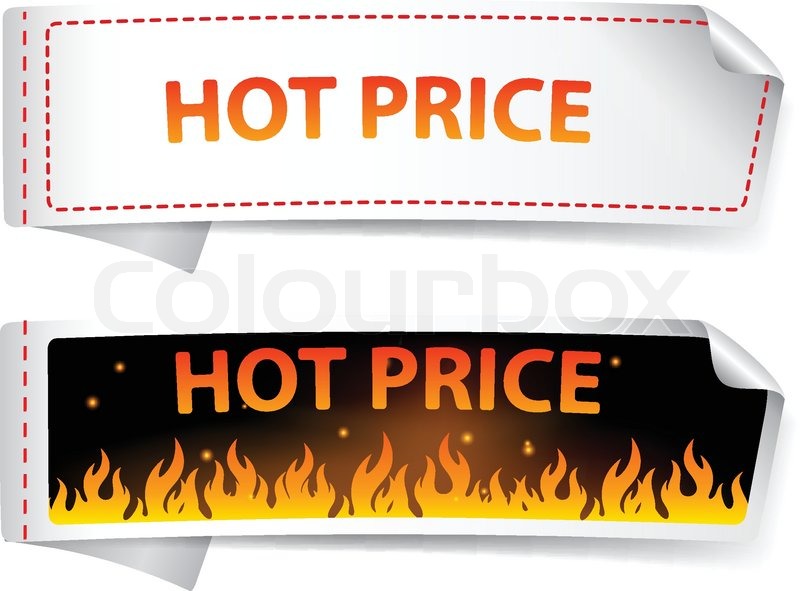 Vector Illustration of hot price ... | Stock vector | Colourbox