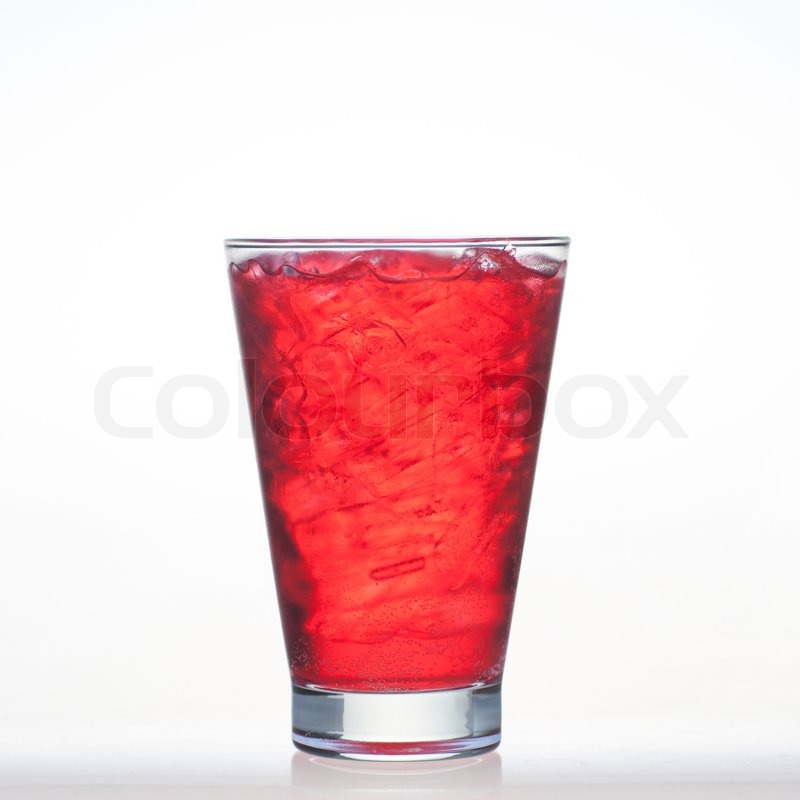 Strawberry flavor aerated drinks whit ... | Stock image | Colourbox