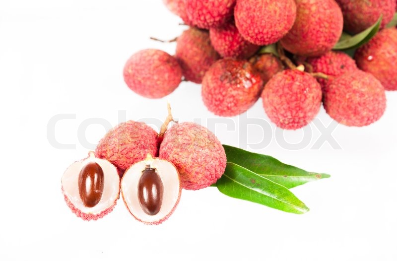 Ripe fruit of the lychee tree Litchi ... | Stock image | Colourbox