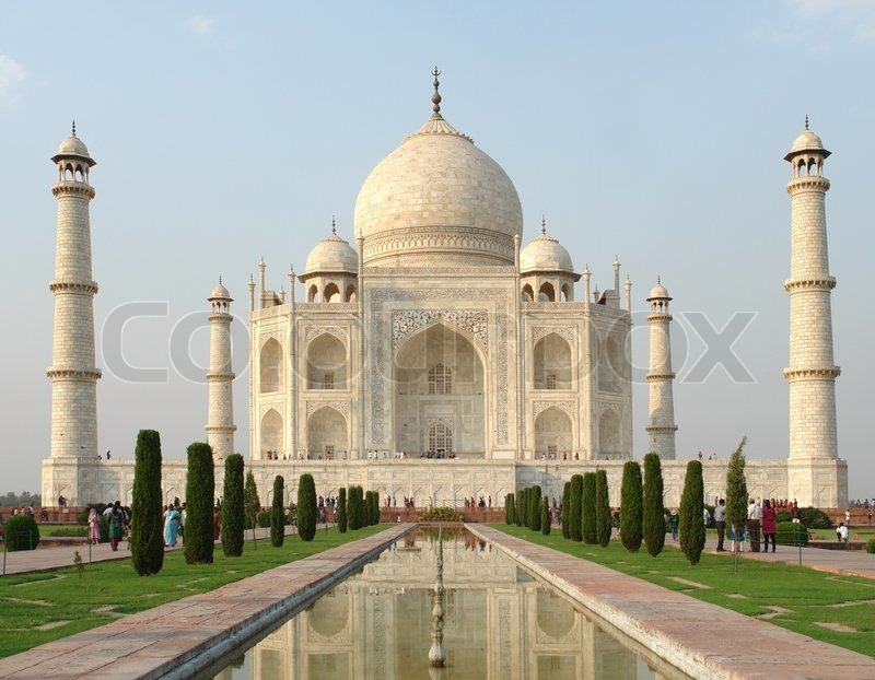Mausoleum named Taj Mahal in Agra, ... | Stock image | Colourbox