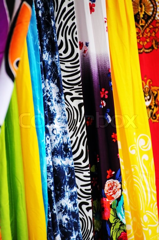 Colorful fabric | Stock image | Colourbox