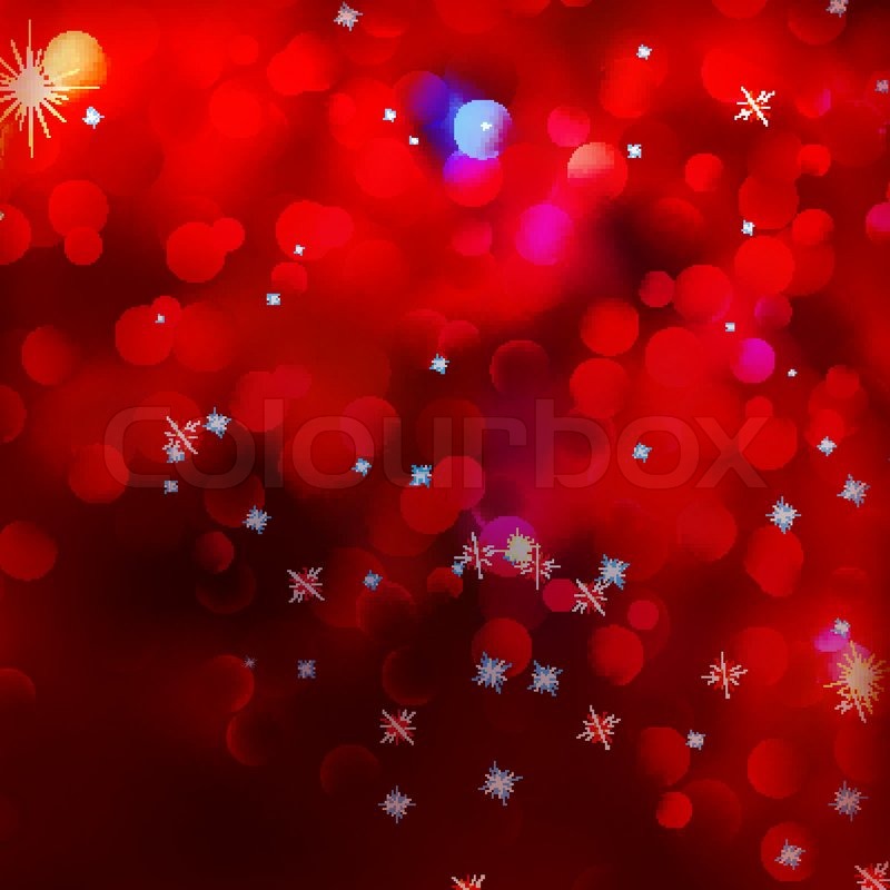 Background, red magic lights, bokeh ... | Stock vector | Colourbox