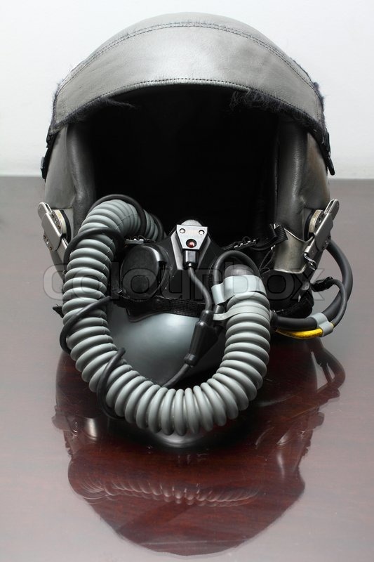 Aircraft helmet or Flight helmet with ... | Stock image | Colourbox