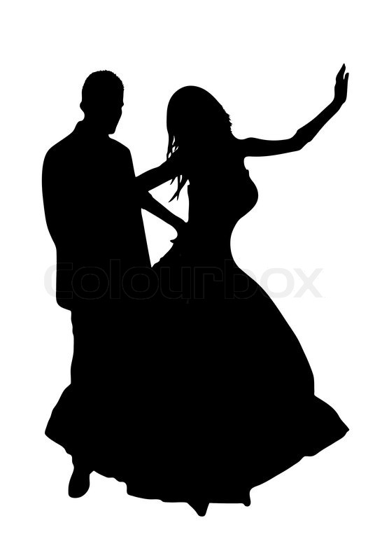 Wedding Dancing Silhouette