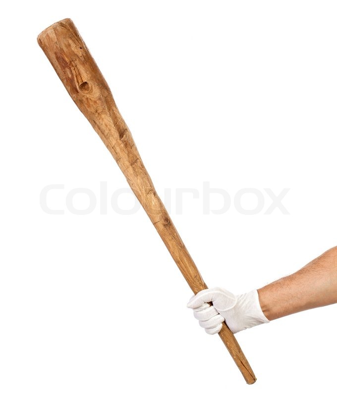 Man holding bat | Stock image | Colourbox